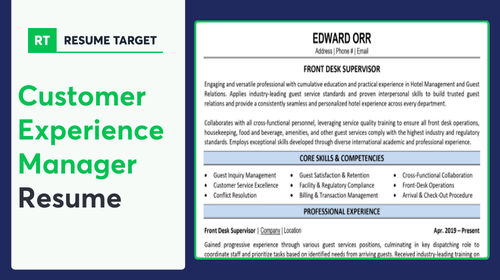 The Proven Framework for Writing a Customer Experience Manager Resume