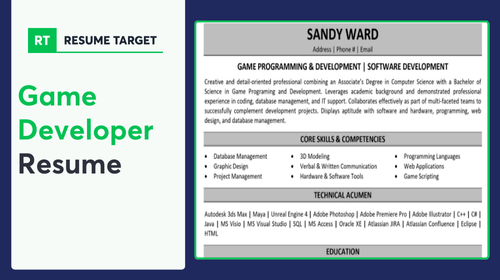 The Insider's Guide to Writing a Game Developer Resume