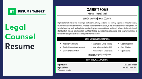 A Practical Guide to Getting Your Legal Counsel Resume Noticed