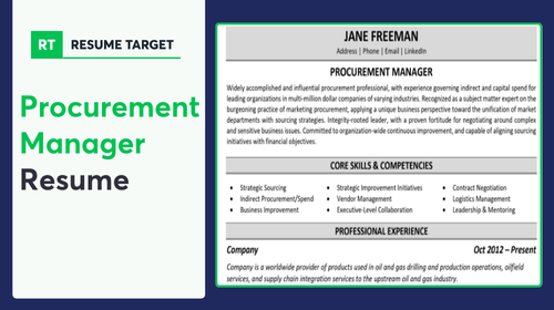 The Insider's Guide to Writing a Procurement Manager Resume