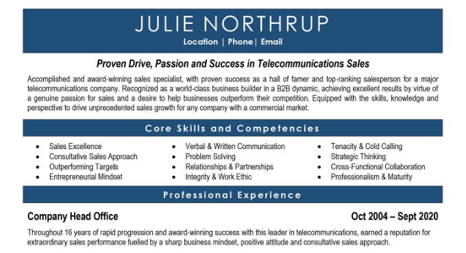 6 Telecommunications Resume Samples That Position You For Success [PDF ...