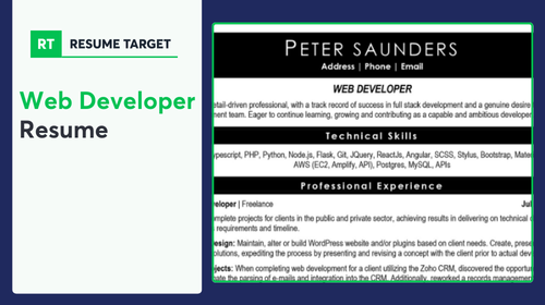 The Insider's Guide to Writing a Web Developer Resume