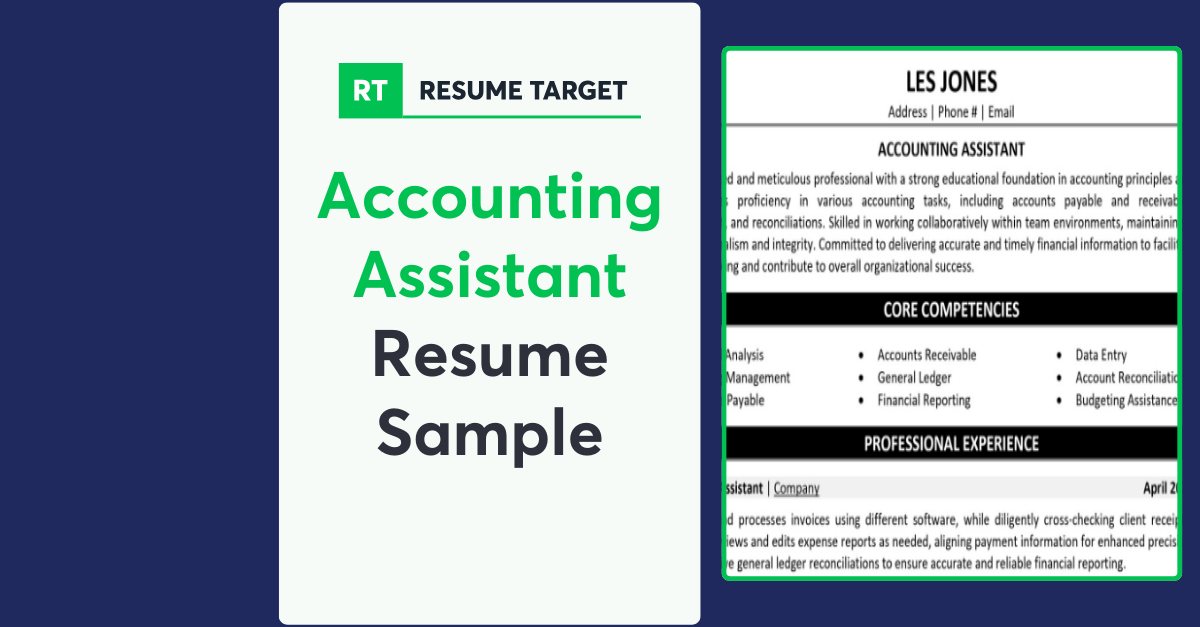 The Insider's Guide to Writing an Accounting Assistant Resume That ...
