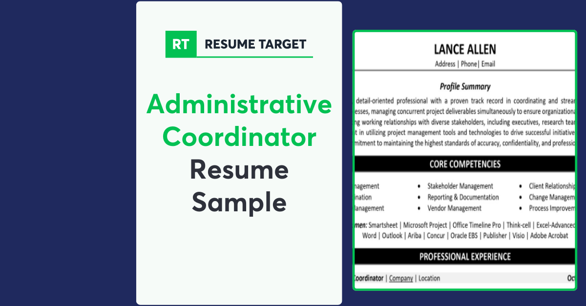 The Insider's Guide to Writing an Administrative Coordinator Resume