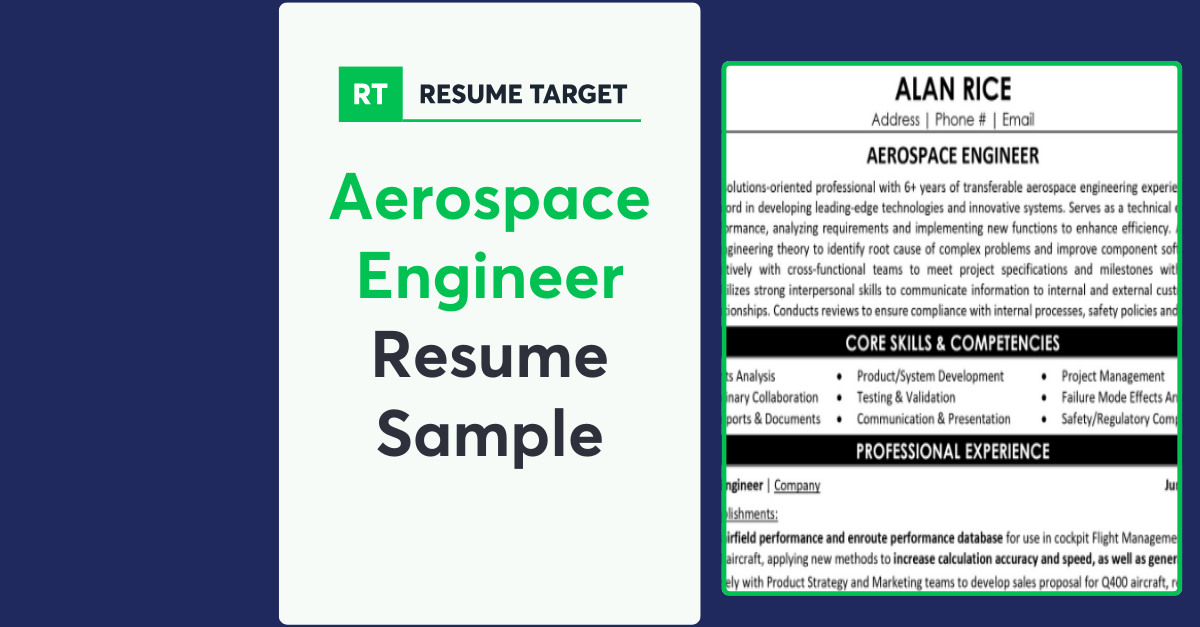 The Insider's Guide to Writing an Aerospace Engineer Resume
