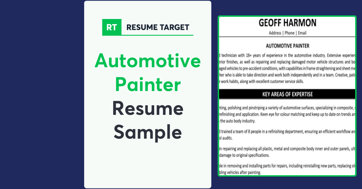 The Insider's Guide to Writing an Automotive Painter Resume
