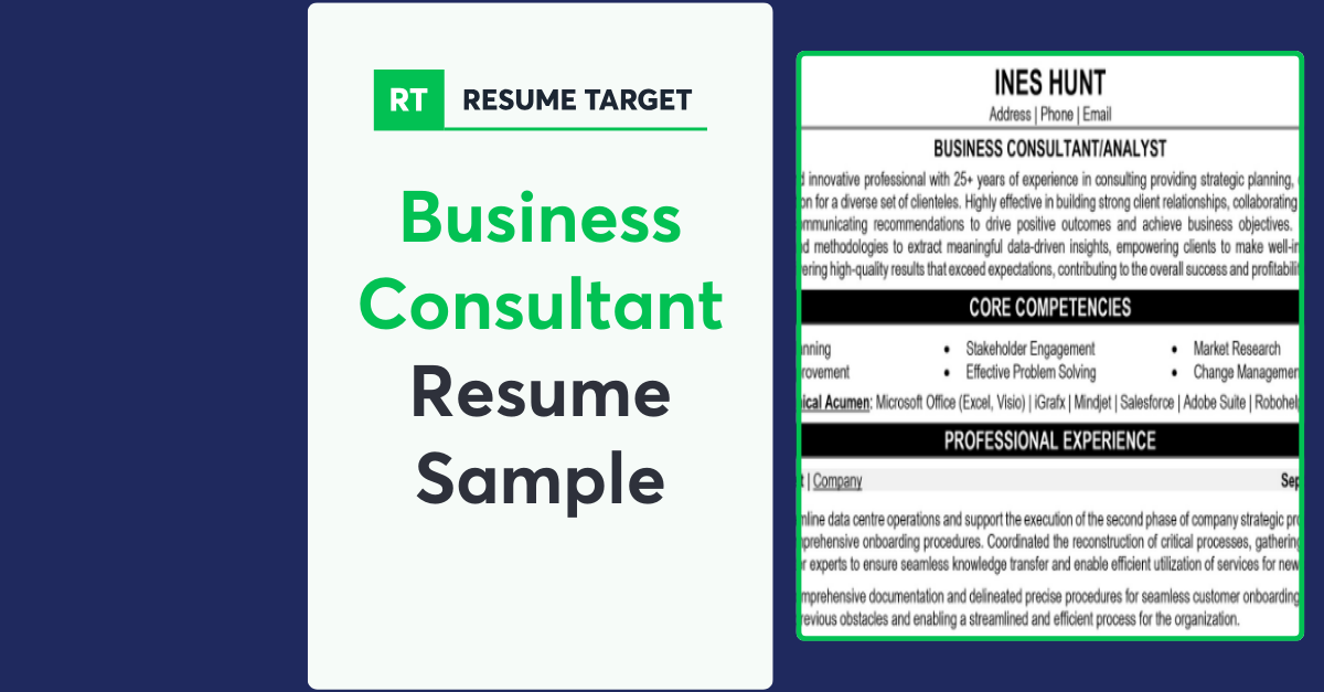 The Proven Framework to Writing a Business Consultant Resume