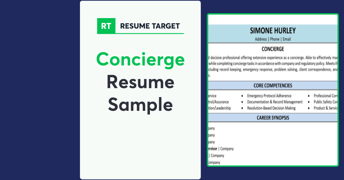 The Insider's Guide to Writing a Winning Concierge Resume