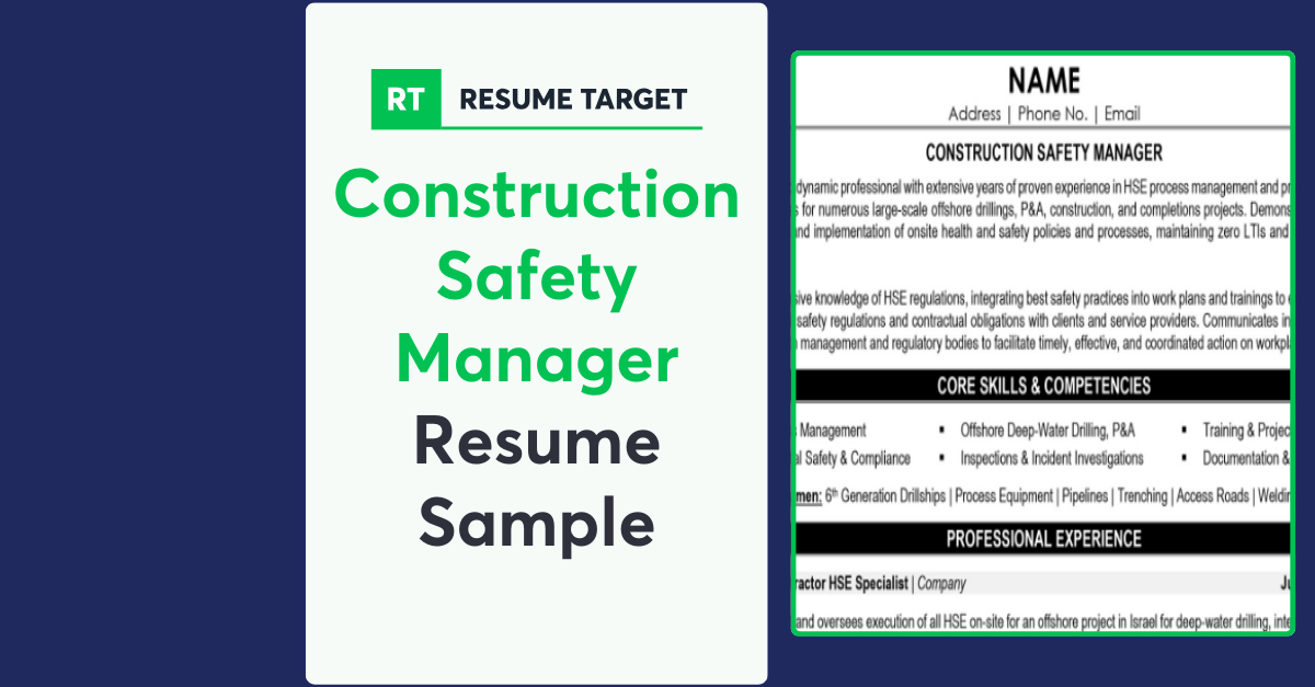 How to Write a Safety Manager Resume That Lands Interviews
