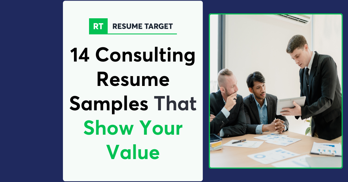 14 Consulting Resume Samples That Show Your Value [PDF Resume Template ...