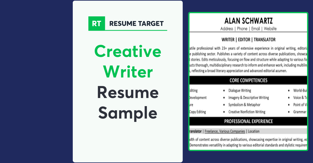 The Insider's Guide to Writing a Creative Writer Resume