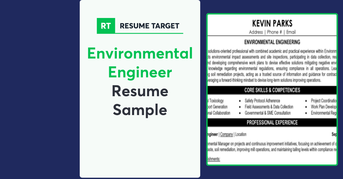 The Insider's Guide to Creating an Environmental Engineer Resume