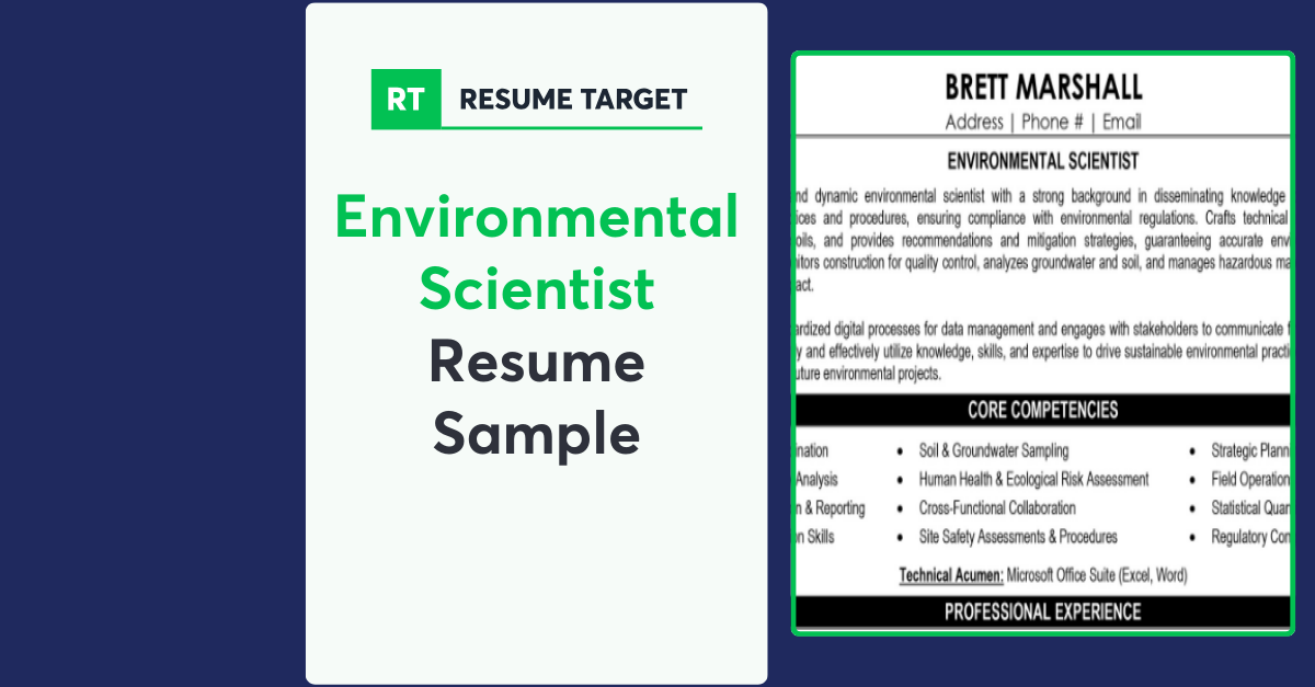 A Practical Guide to Creating an Environmental Scientist Resume