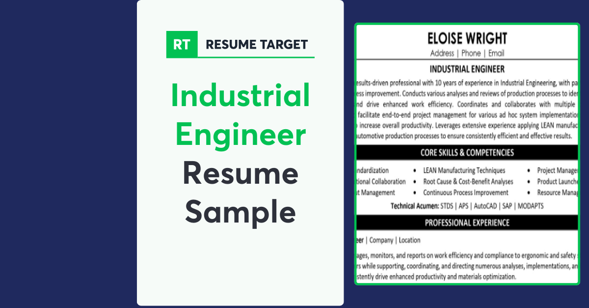 The Insider's Guide to Writing an Industrial Engineer Resume