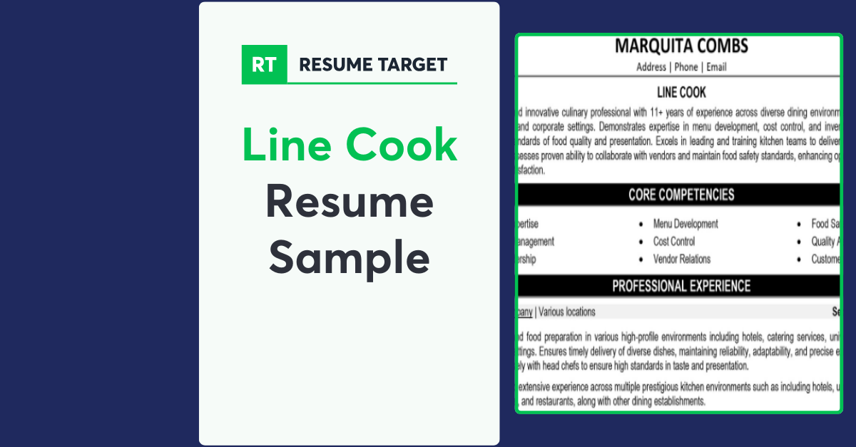 A Proven Framework for Writing a Line Cook Resume That Stands Out