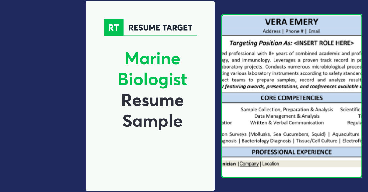 The Expert Guide to Writing a Marine Biologist Resume