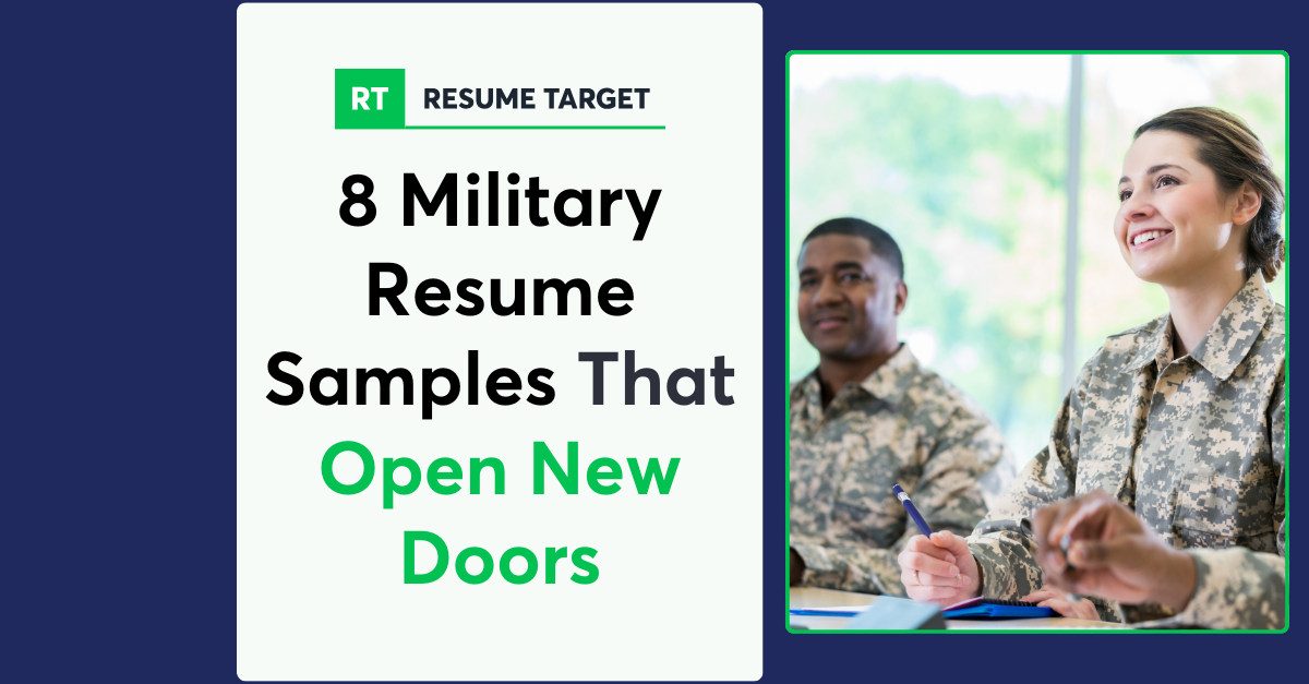 8 Military Resume Samples That Open New Doors [PDF Resume Template ...