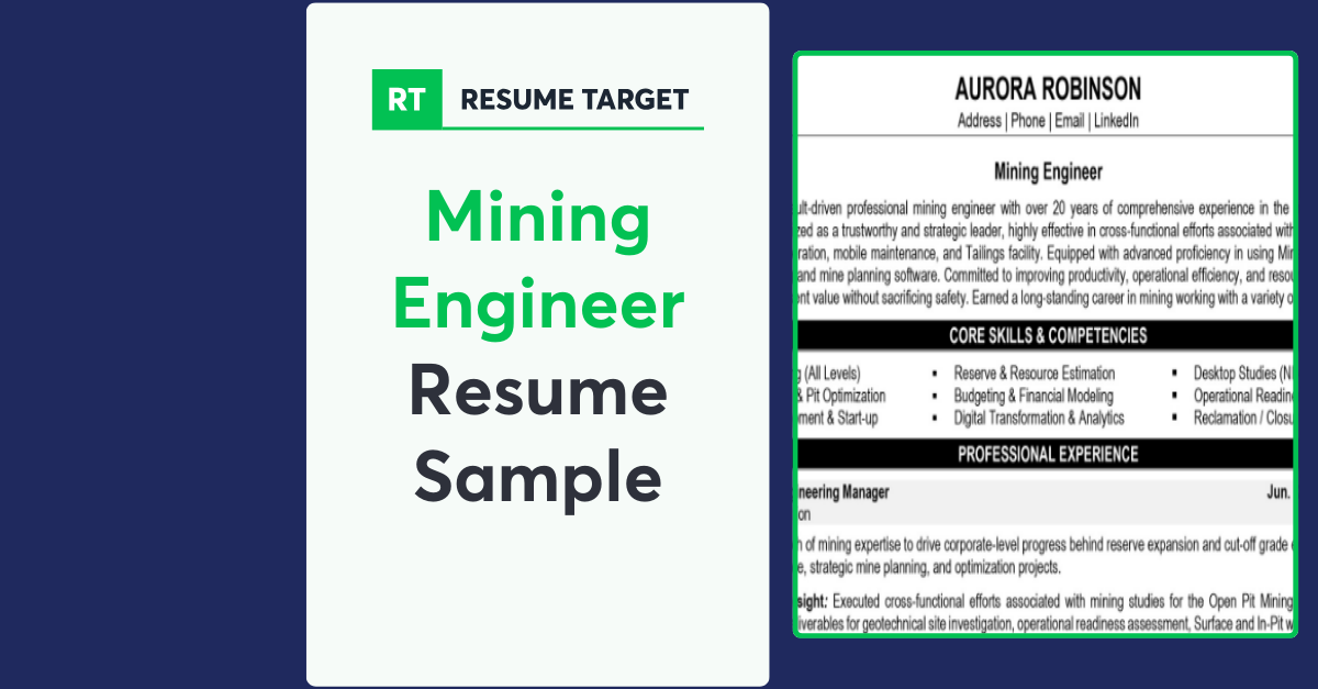 The Insider's Guide to Writing a Mining Engineer Resume