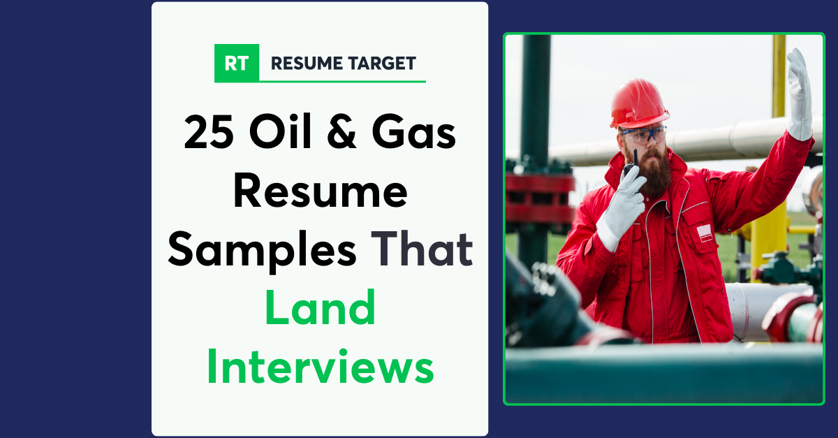 Oil Field Resume