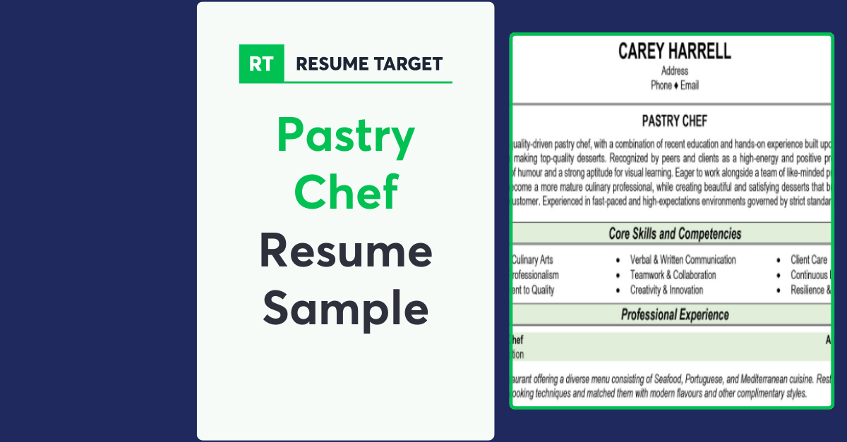 The Insider's Guide to Writing a Pastry Chef Resume
