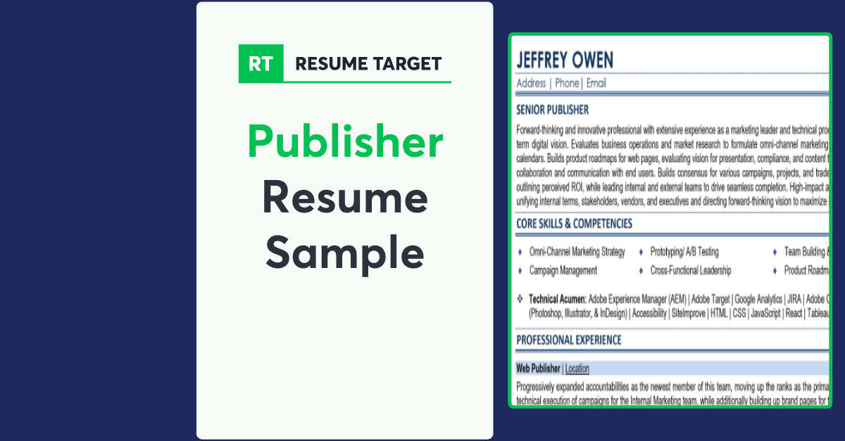 **A Practical Guide to Writing a Publisher Resume That Stands Out**