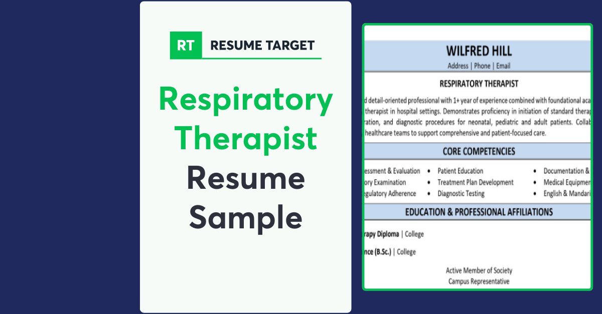 A Proven Framework to Writing a Respiratory Therapist Resume