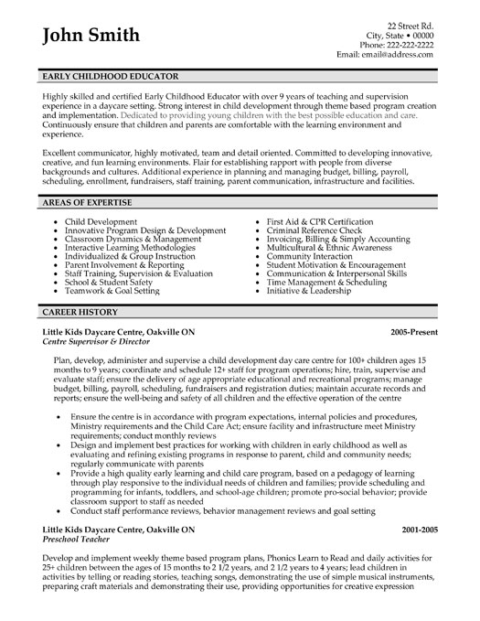 Top Education Resume Templates Samples