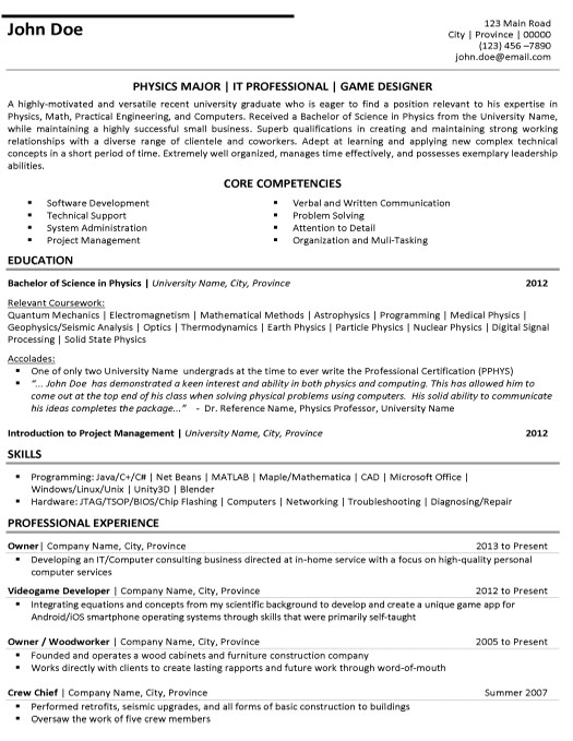 Game Designer Resume Sample Template