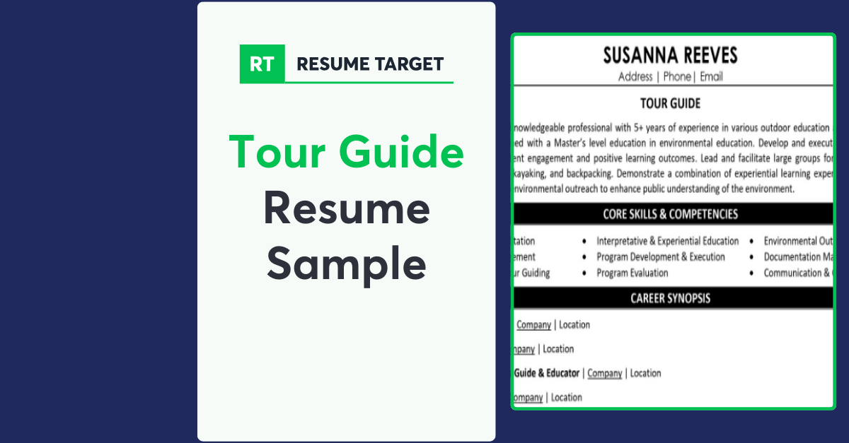 **A Step-by-Step Guide to Writing a Tour Guide Resume that Stands Out**