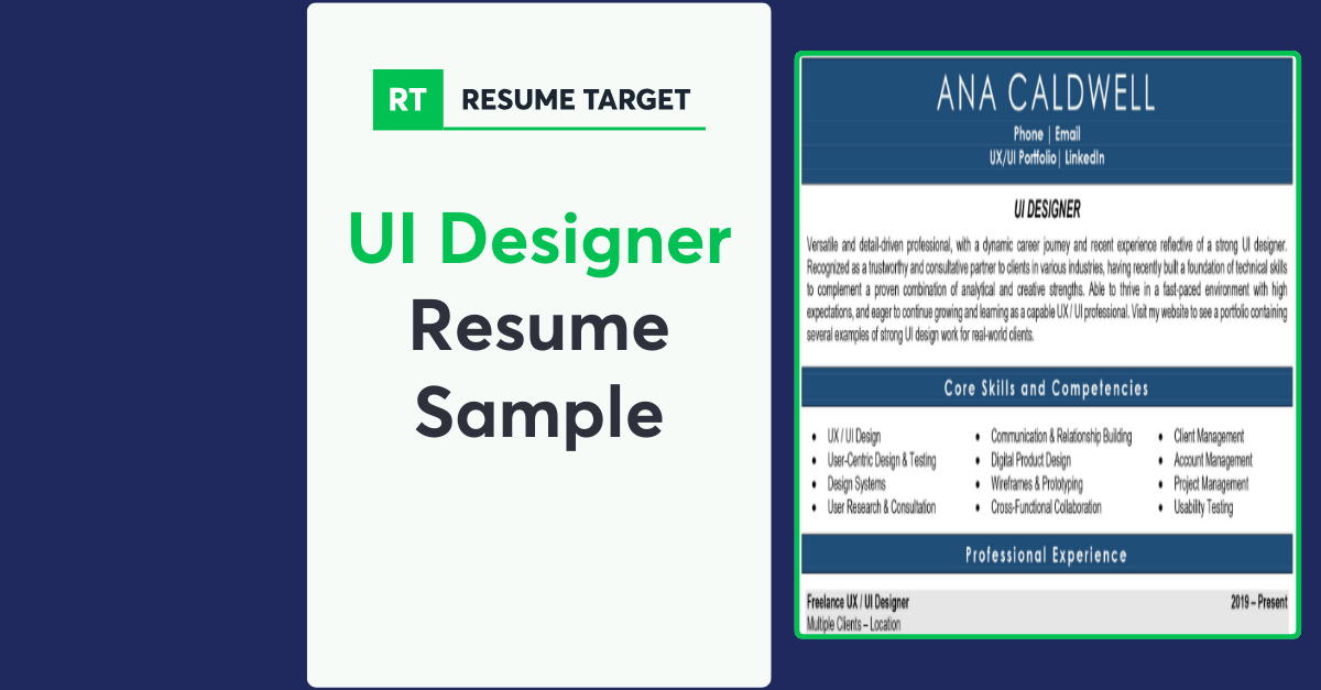 A Foolproof Method to Writing a UI Designer Resume