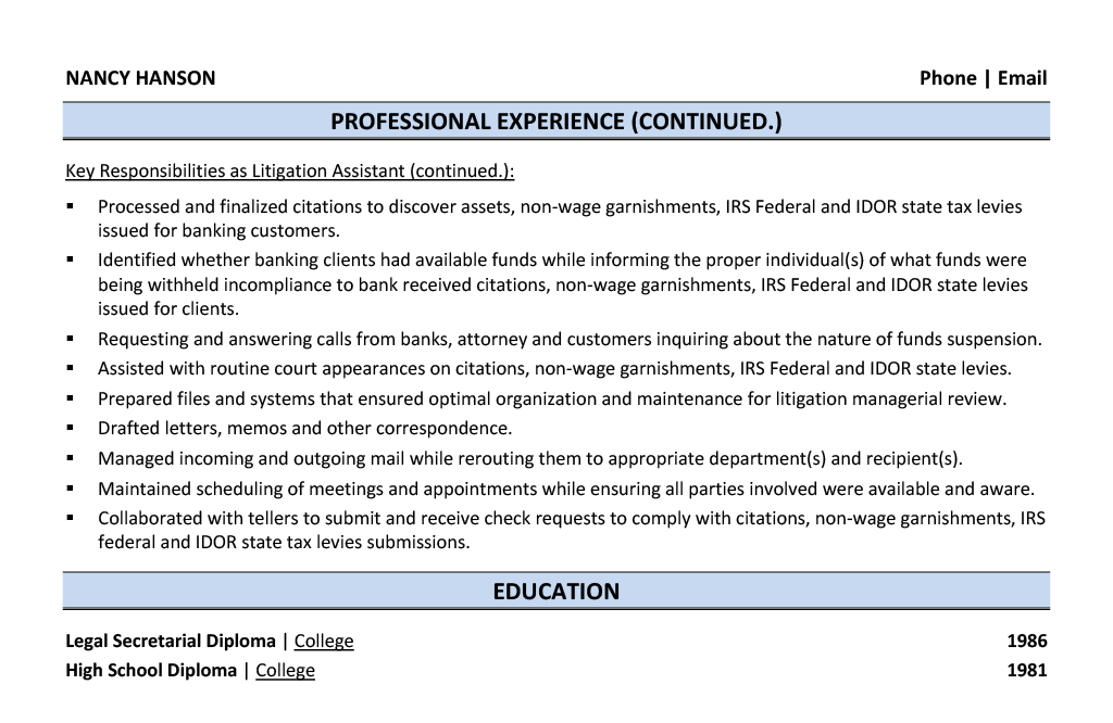 The Practical Guide to Getting Your Legal Secretary Resume Noticed!