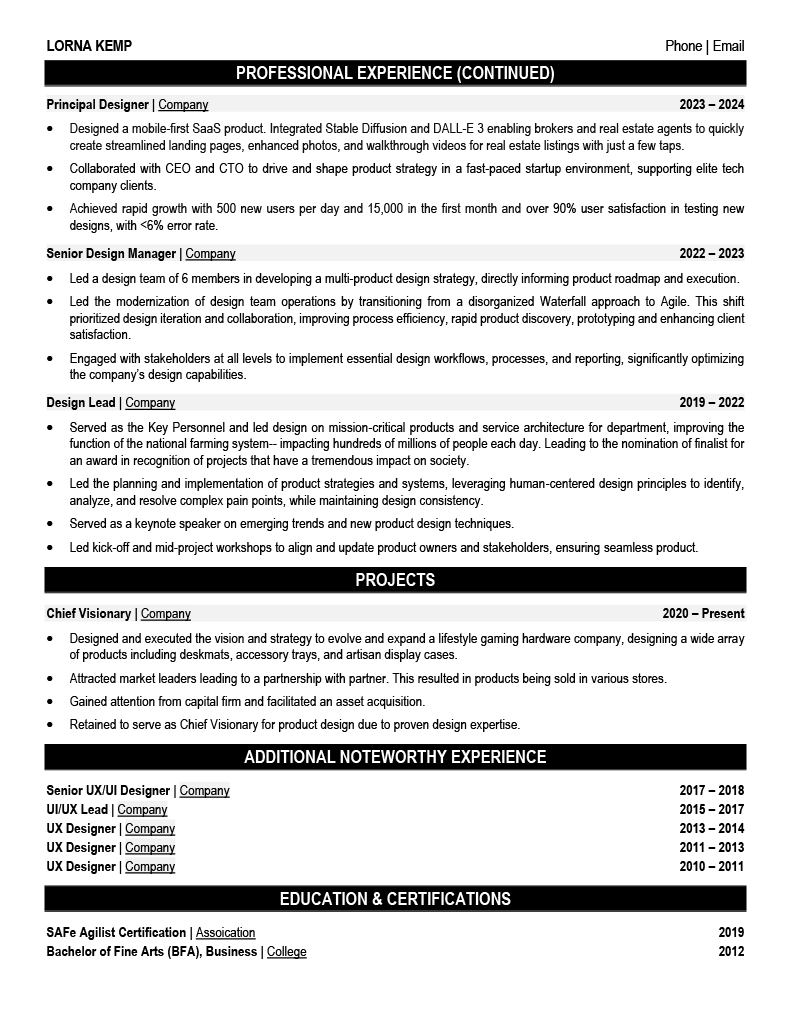 The Practical Guide to Writing a UI/UX Designer Resume